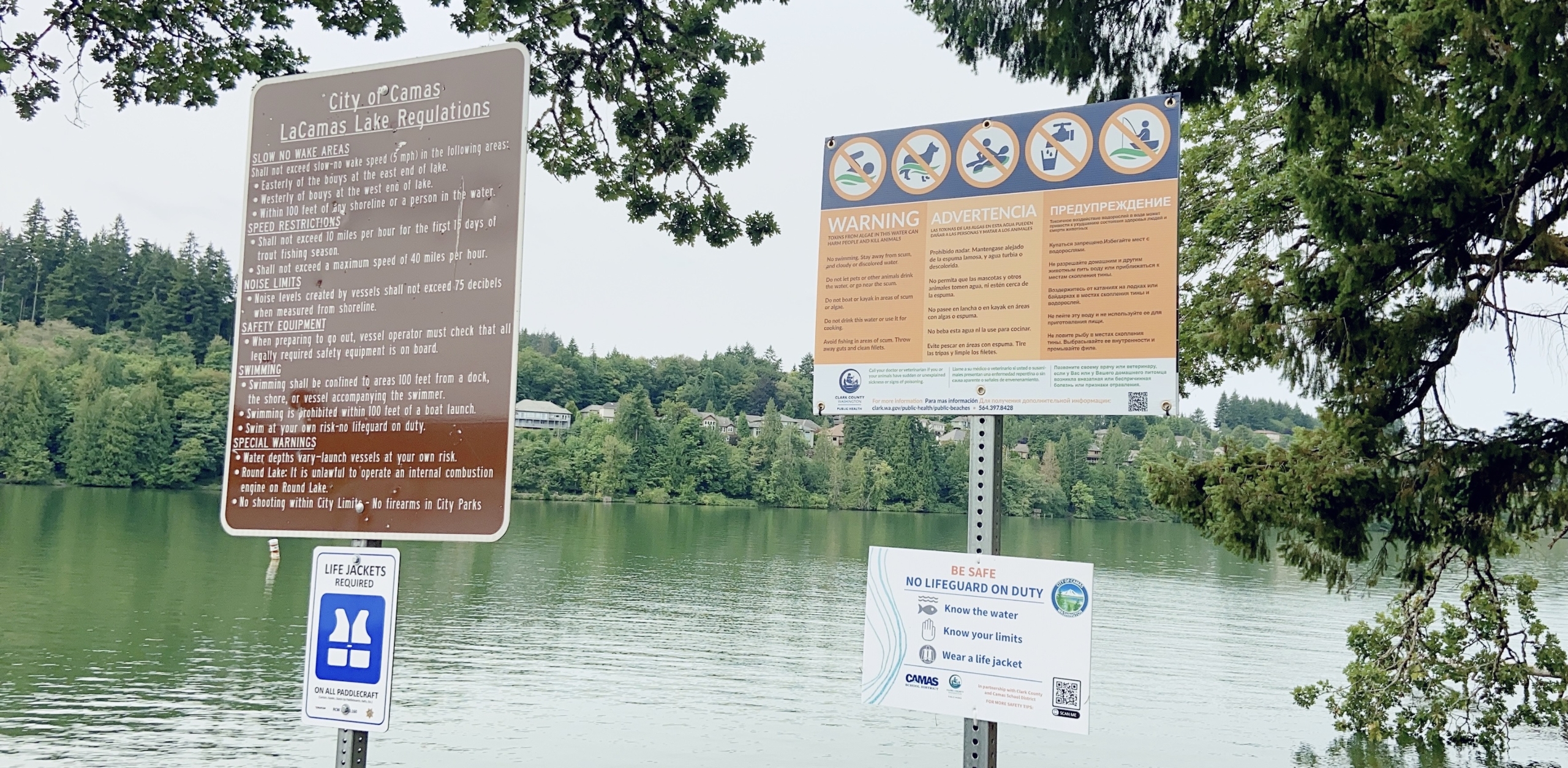 Public Health Issues Warning For Lacamas, Round Lakes Due To Elevated ...