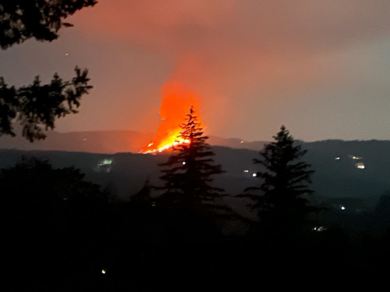 Nakia Creek Fire on Larch Mountain Grows to 150 Acres - Lacamas Magazine