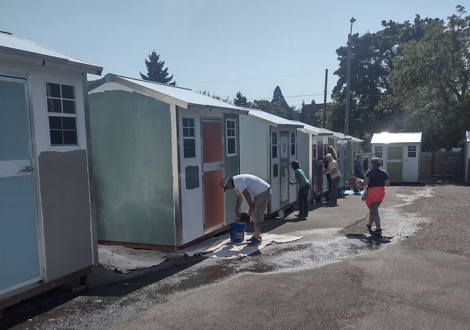 City of Vancouver Safe Stay Community Shelters Receive New Paint - Lacamas Magazine